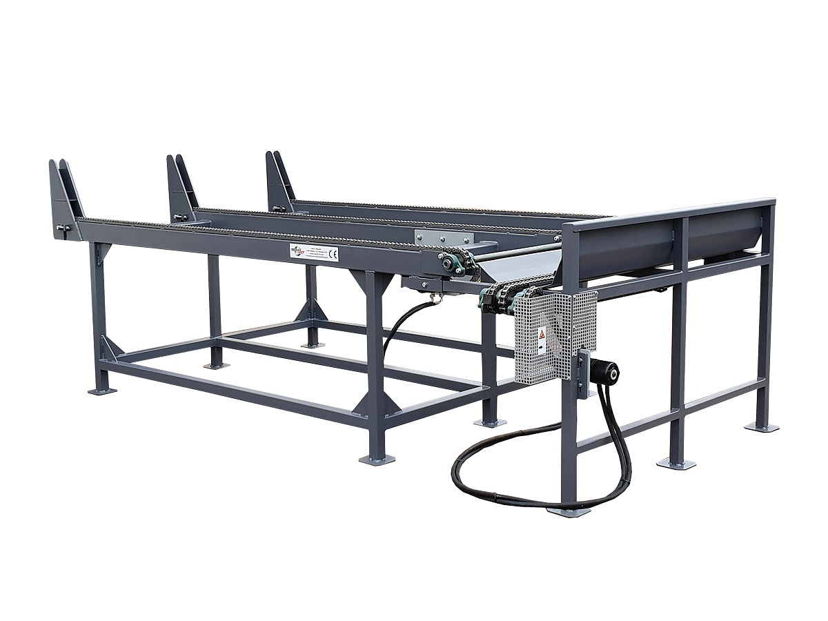 Hydraulic Log Feeder for Sawing-Splitting Machines – Trak-met